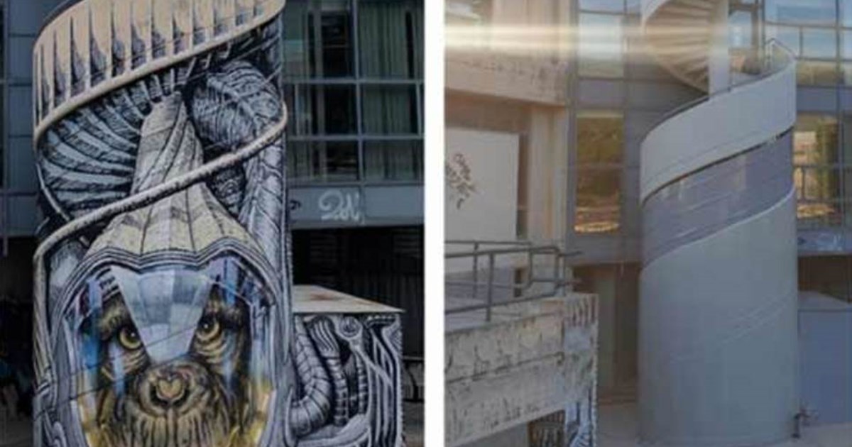 «Εδώ κάποτε υπήρχε τέχνη». Έσβησαν γκράφιτι διάσημου street artist από ...