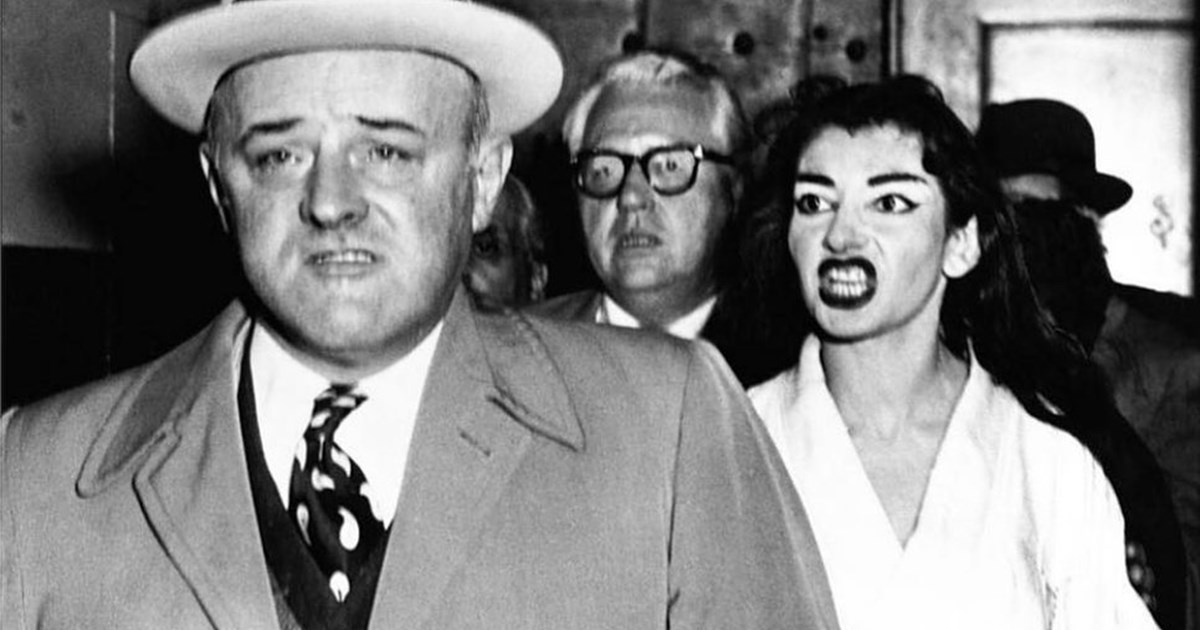 Το 1955 η Μαρία Κάλλας απαθανατίζεται εκτός εαυτού στη Νέα Υόρκη.Η ...